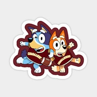 Kira Sticker With Washington Commanders Bluey And Bingo Decorative ...