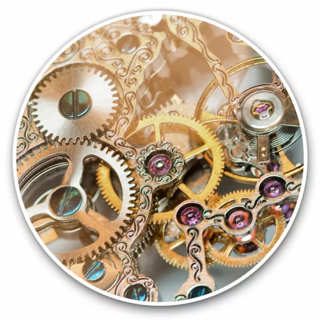 Kira Sticker With Watch Mechanism Clock Cogs Gears Cool Gift Decorative ...
