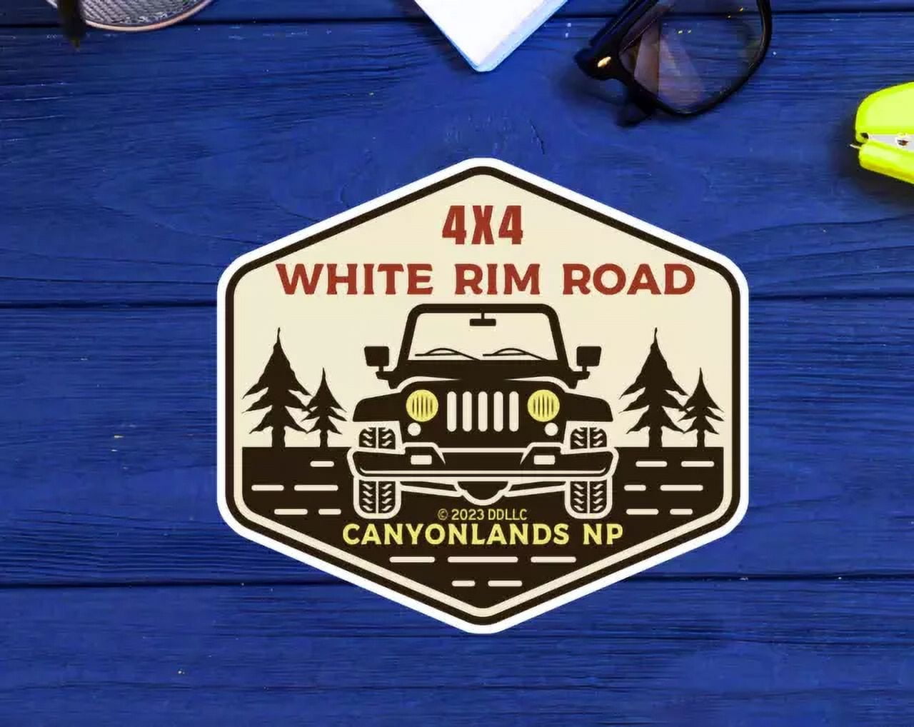 Kira Sticker With White Rim Road Canyonlands National Park Utah Ut ...