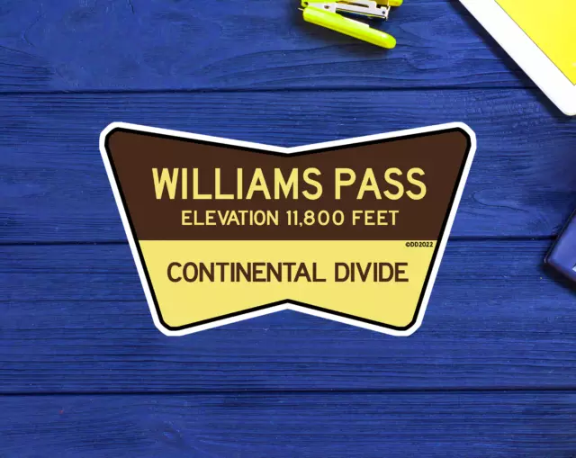 Kira Sticker With Williams Pass Colorado Decal Continental Divide Rocky ...