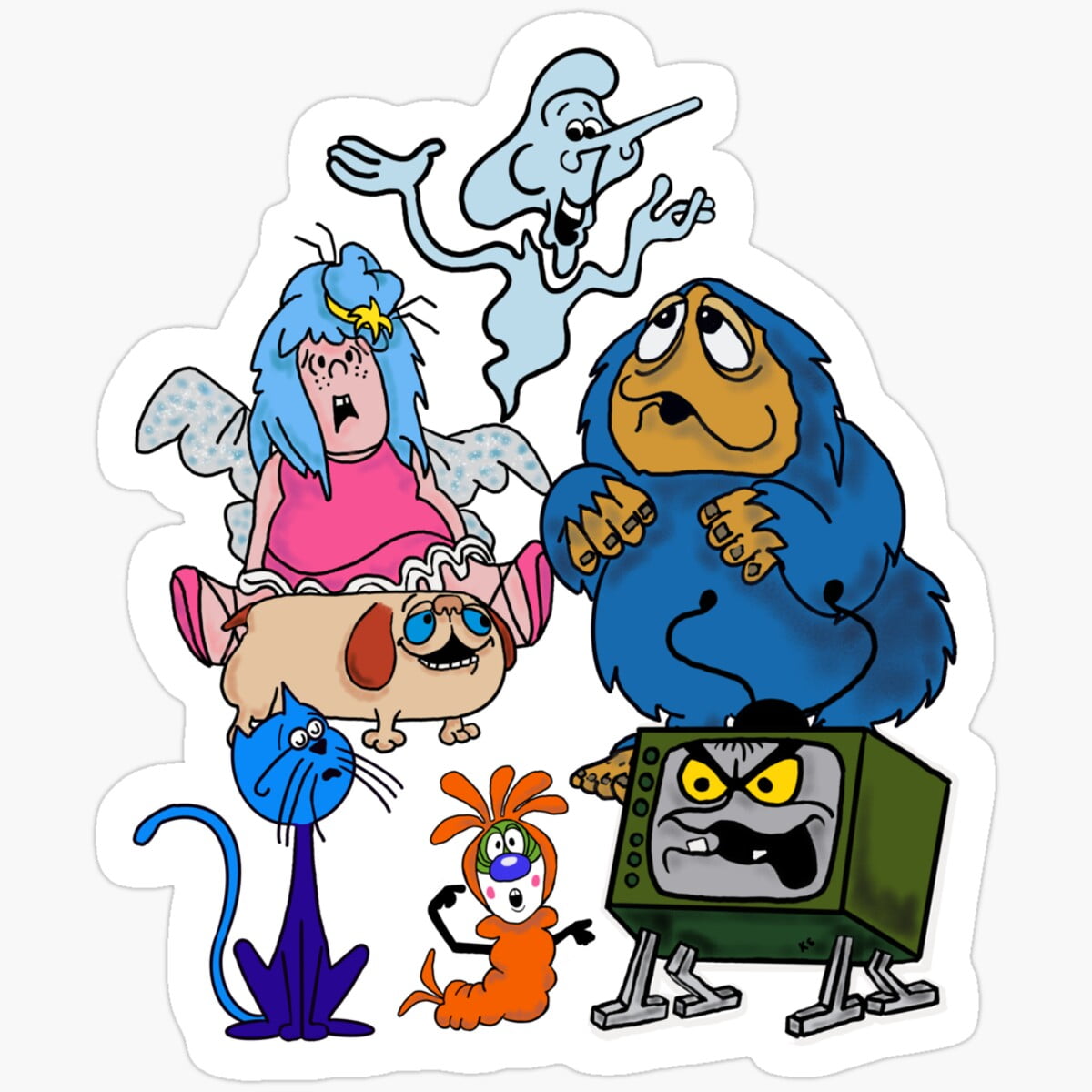 Kira Sticker - Willo The Wisp 1980S Retro Cartoon British Kids Tv ...