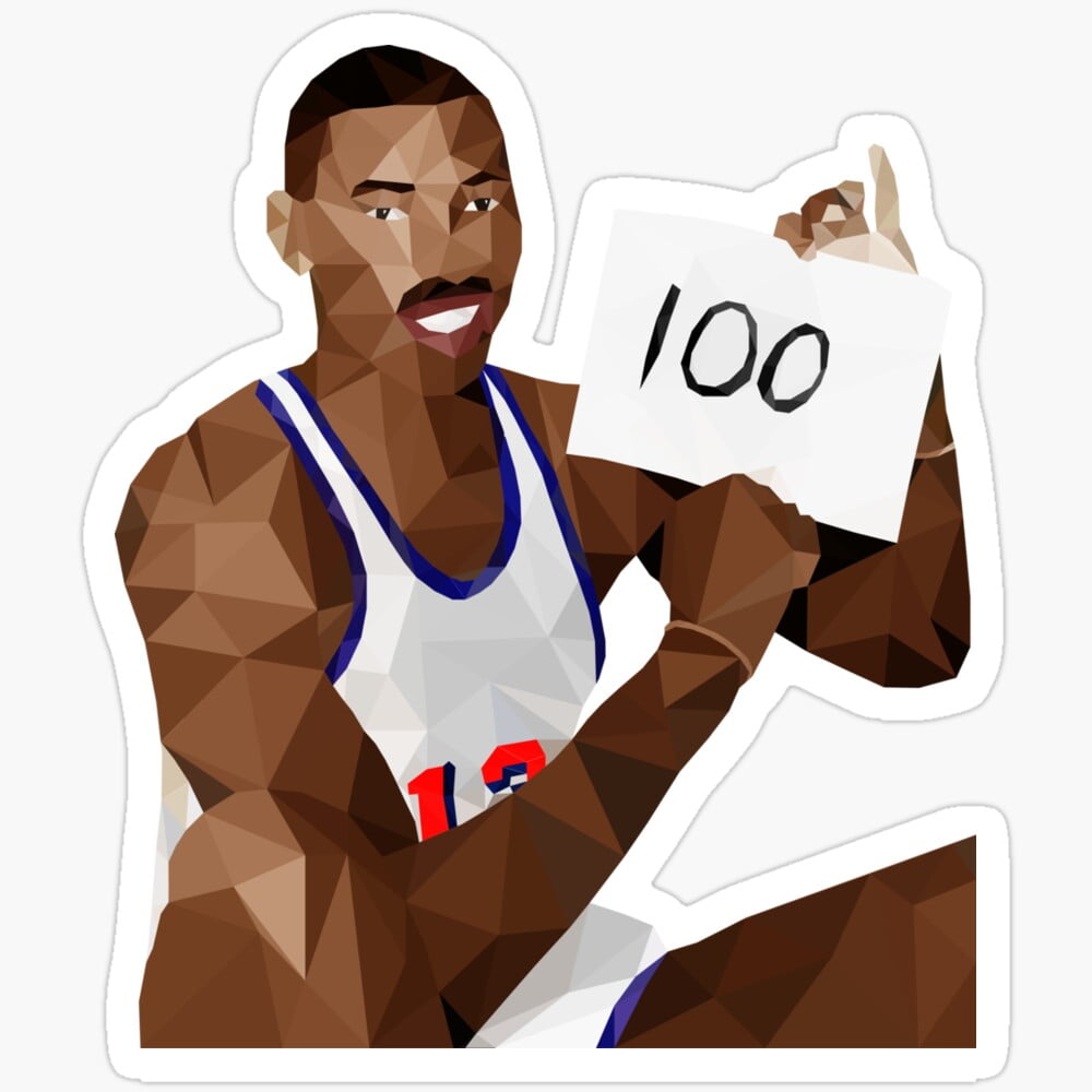 Kira Sticker - Wilt Chamberlain 100 Points Sticker - Single, Trio, Or ...
