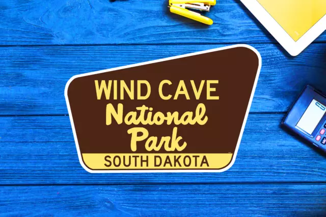 Kira Sticker With Wind Cave National Park South Dakota Decal Decorative ...