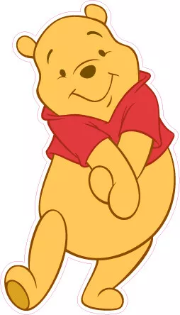 Kira Sticker With Winnie The Pooh Bear Cartoon Window Decal Decorative ...