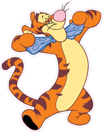 Kira Sticker With Winnie The Pooh Tigger Cartoon Window Decal ...