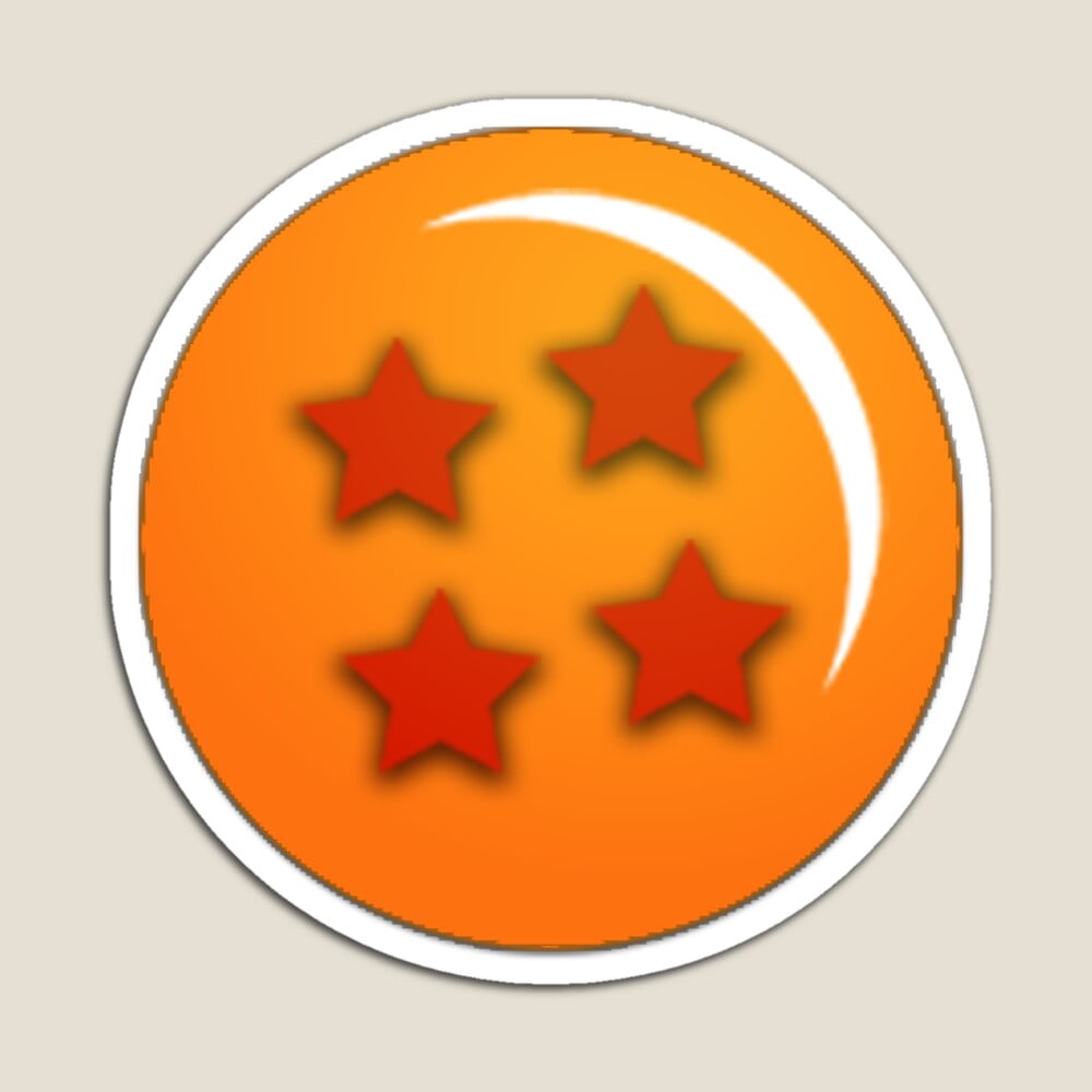 Kira Sticker With 4 Star Ball Of The Dragon Decorative Laptop, Phone ...
