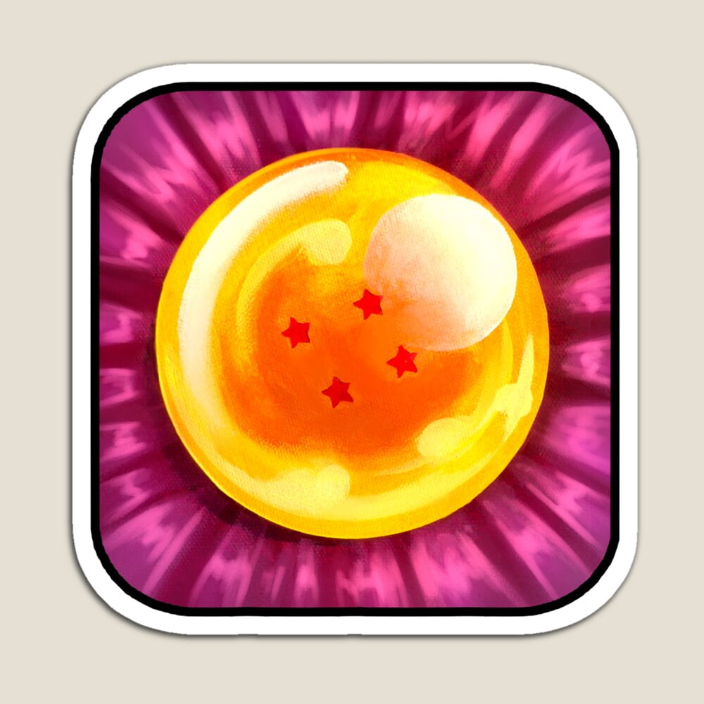 Kira Sticker With 4 Stars Dragonball Decorative Laptop, Phone Stickers ...