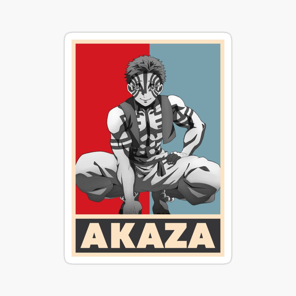 Kira Sticker With Akaza Sticker Decorative Laptop, Phone Stickers ...