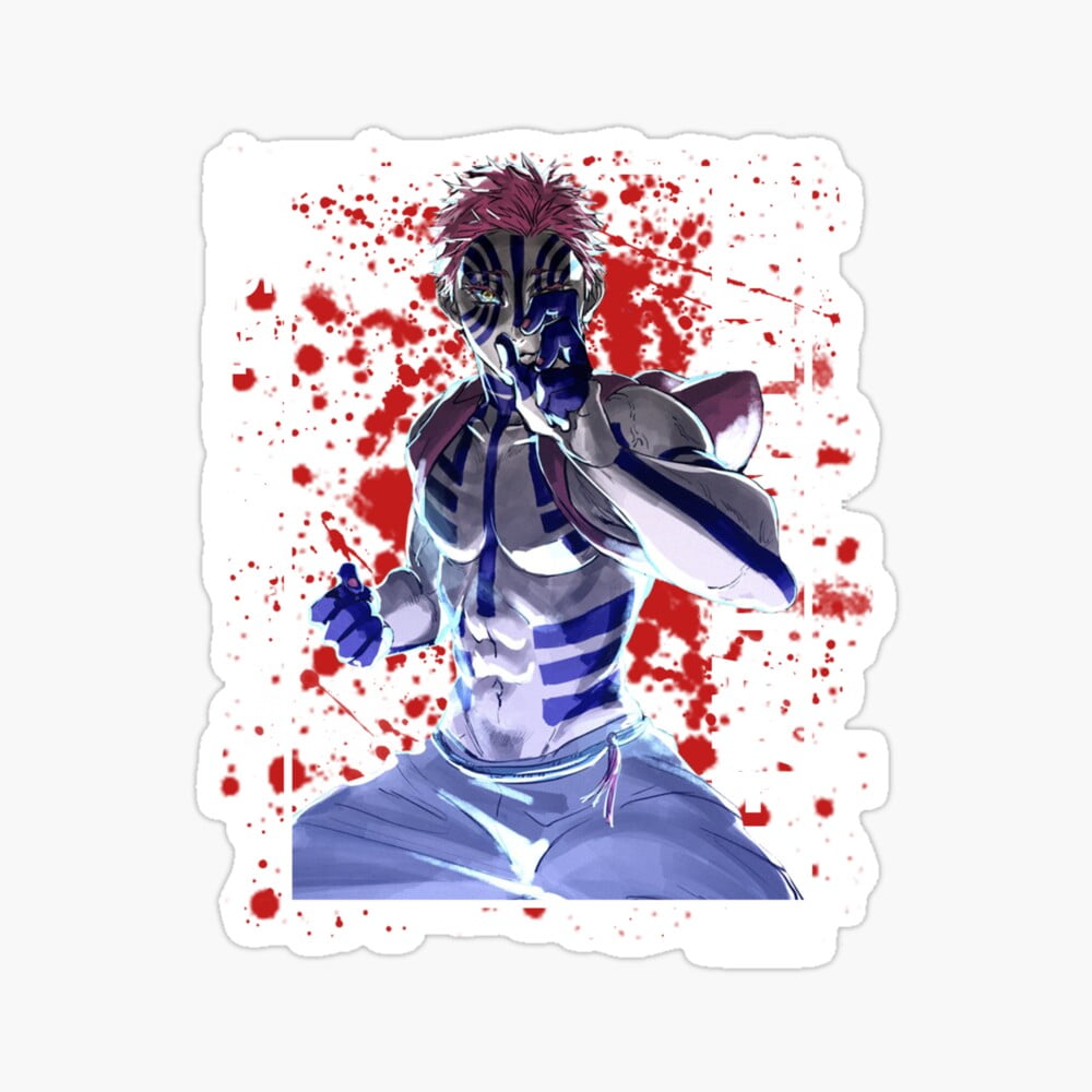 Kira Sticker With Akaza Sticker Decorative Laptop, Phone Stickers ...