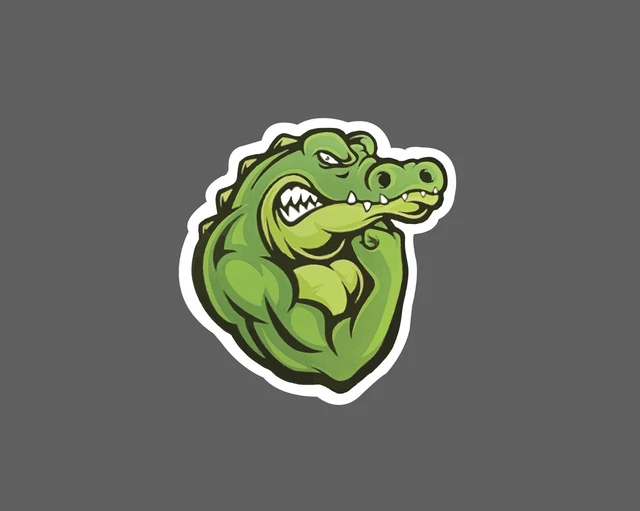Kira Sticker With Alligator Flexing Strong Waterproof Decorative Laptop ...