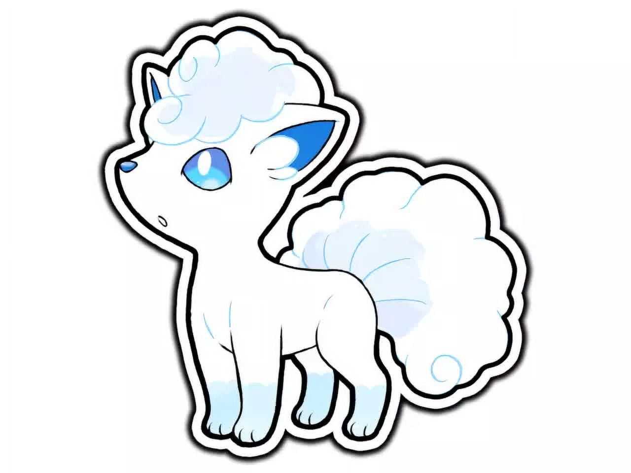 Kira Sticker With Alolan Vulpix Decorative Laptop, Phone Stickers ...