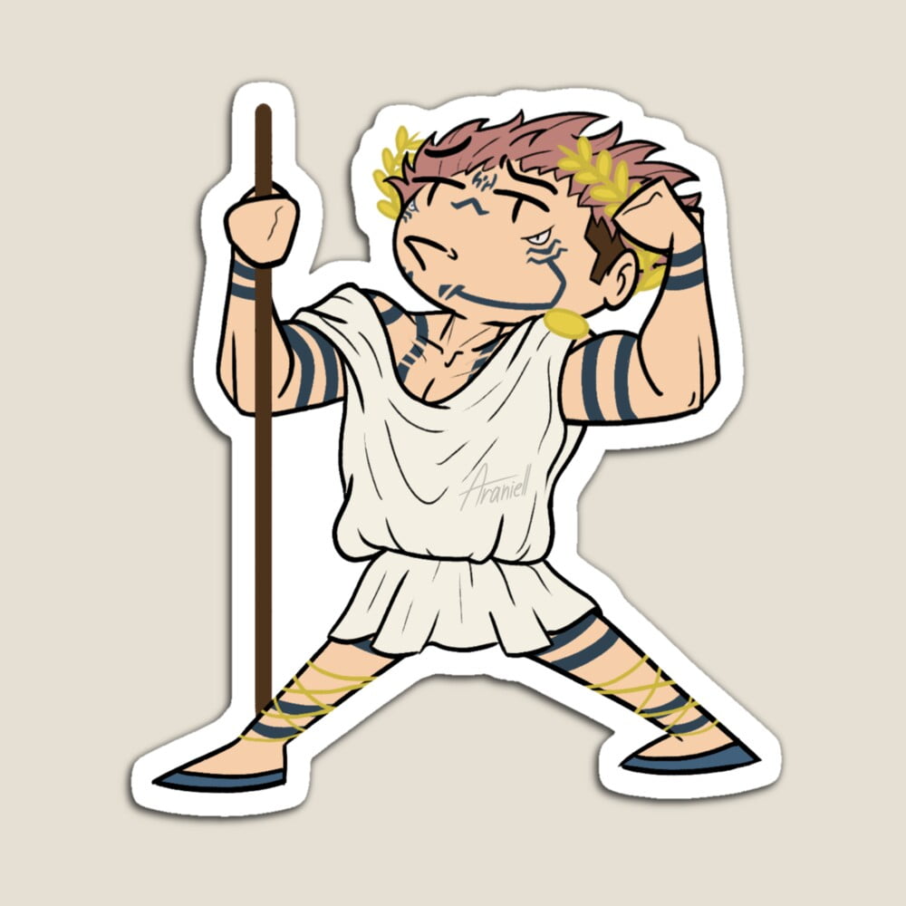 Kira Sticker With Ancient Sukuna Decorative Laptop, Phone Stickers ...