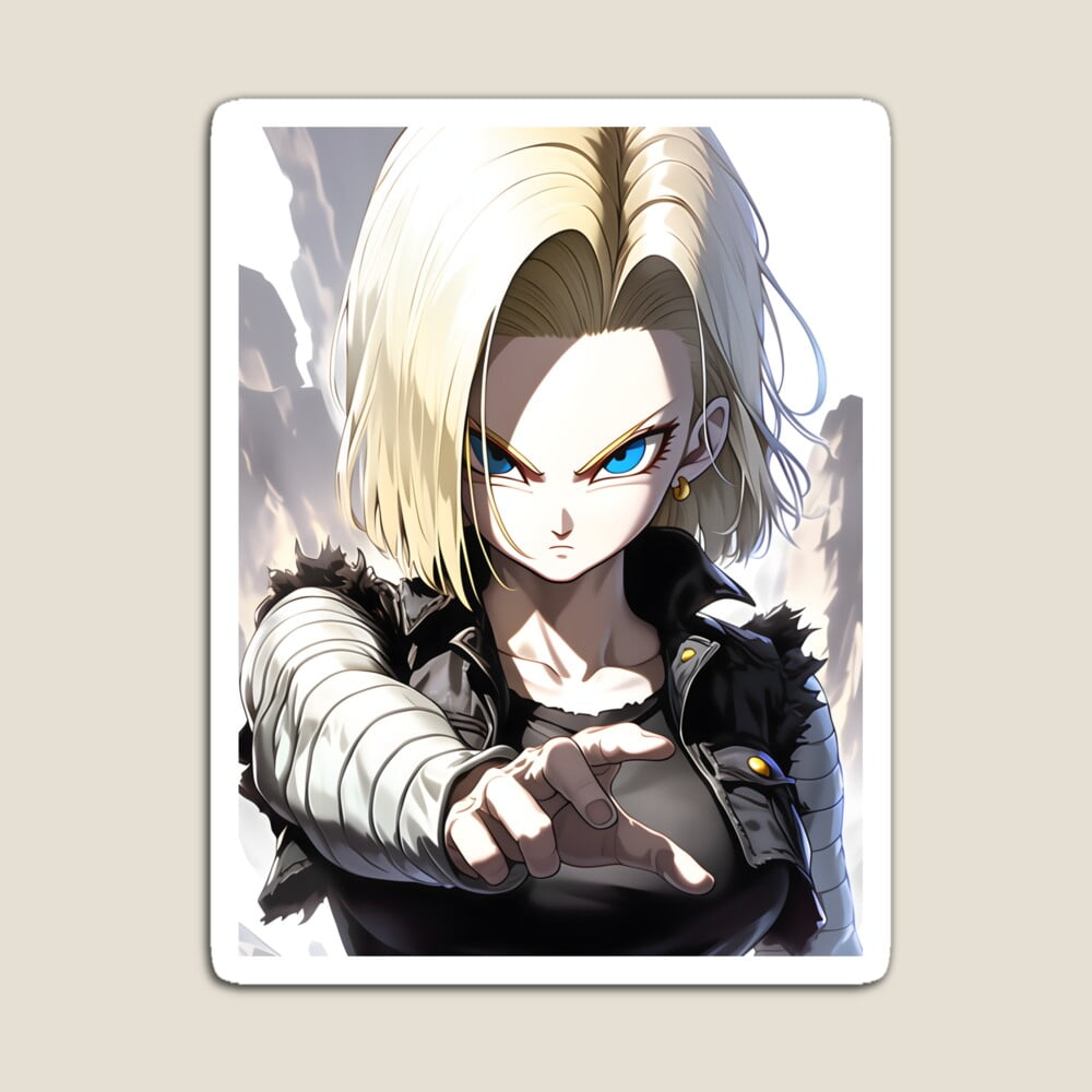 Kira Sticker With Android 18 - 41 Decorative Laptop, Phone Stickers ...