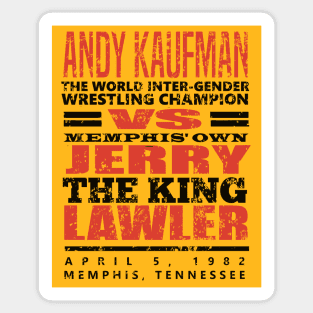 Kira Sticker With Andy Kaufman Vs Jerry Lawler Decorative Laptop, Phone ...