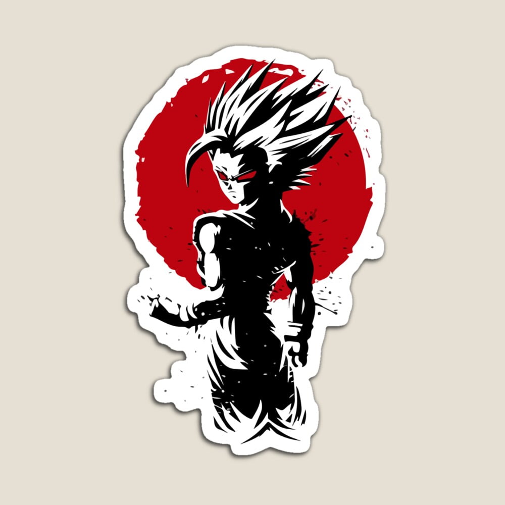 Kira Sticker With Angry Gohan Under The Sun Decorative Laptop, Phone ...
