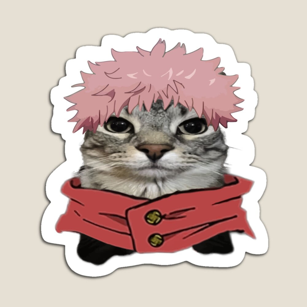 Kira Sticker With Anime Kaisen Character Cats Yuji Decorative Laptop ...