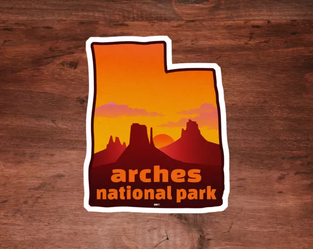 Kira Sticker With Arches National Park Utah Decal Decorative Laptop ...