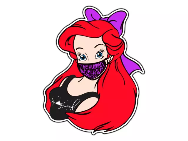 Kira Sticker With Ariel The Human World Is A Mess Decorative Laptop ...