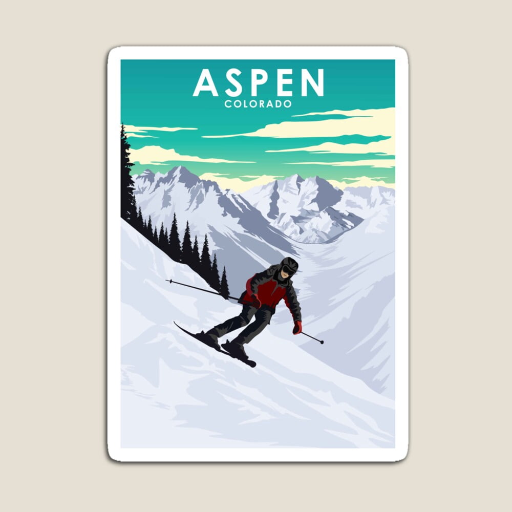 Kira Sticker With Aspen Colorado Ski Resort Decorative Laptop, Phone ...