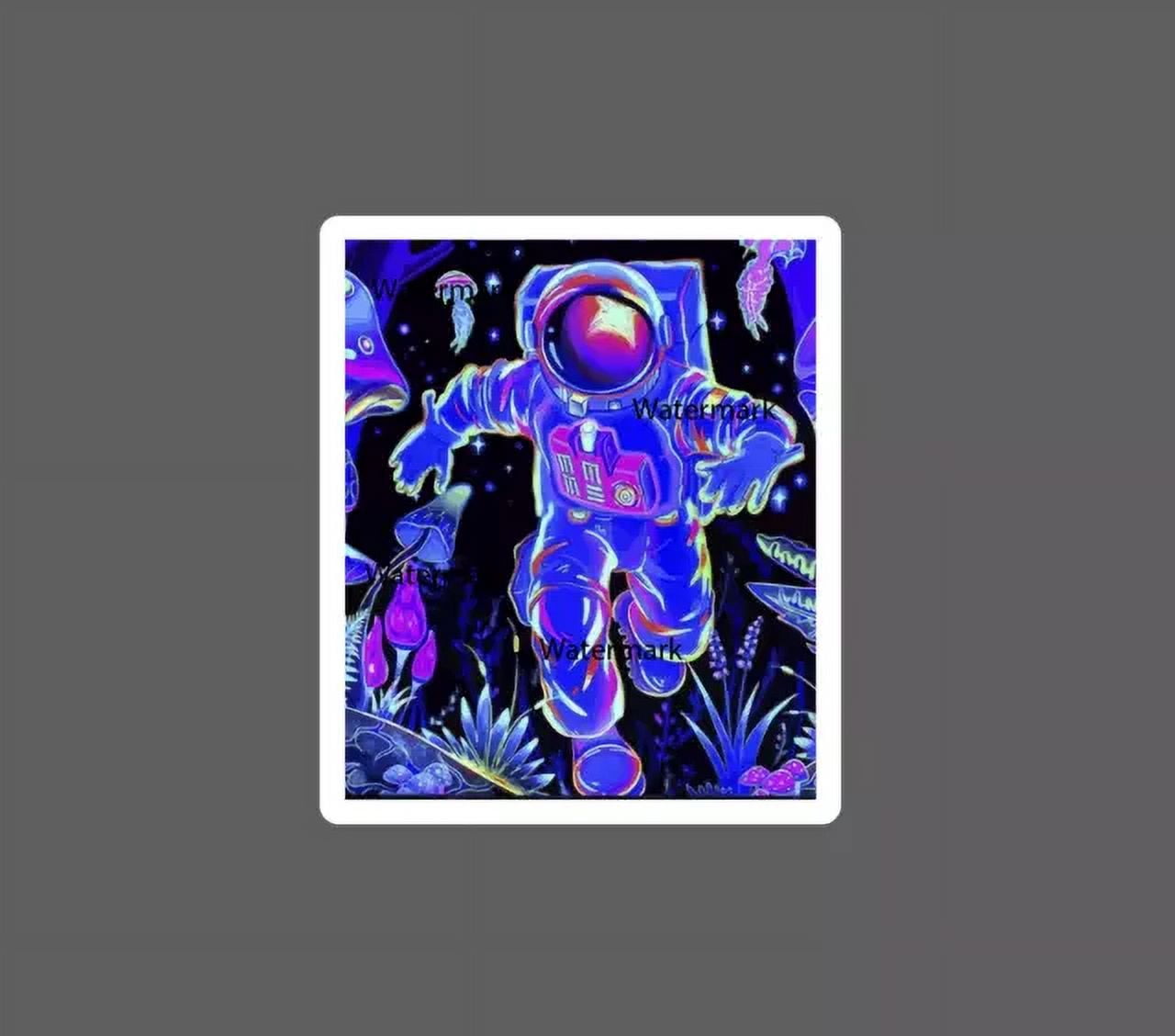 Kira Sticker With Astronaut Trippy Psychedelic Decorative Laptop, Phone ...