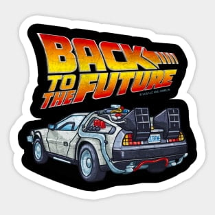 Kira Sticker With Back To The Future - Dmc Delorean Decorative Laptop, Phone Stickers ...