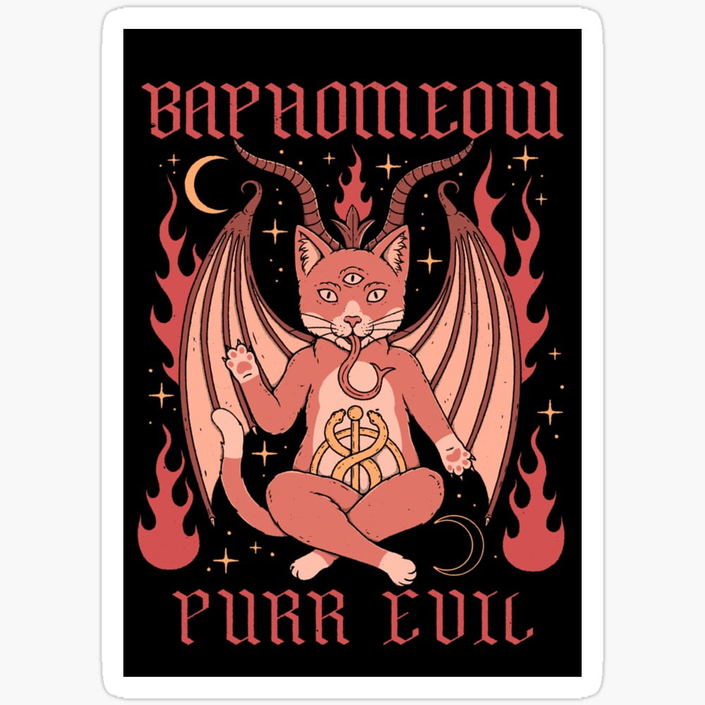 Kira Sticker With Baphomeow Decorative Laptop, Phone Stickers, Waterproof Decals Water Bottles ...