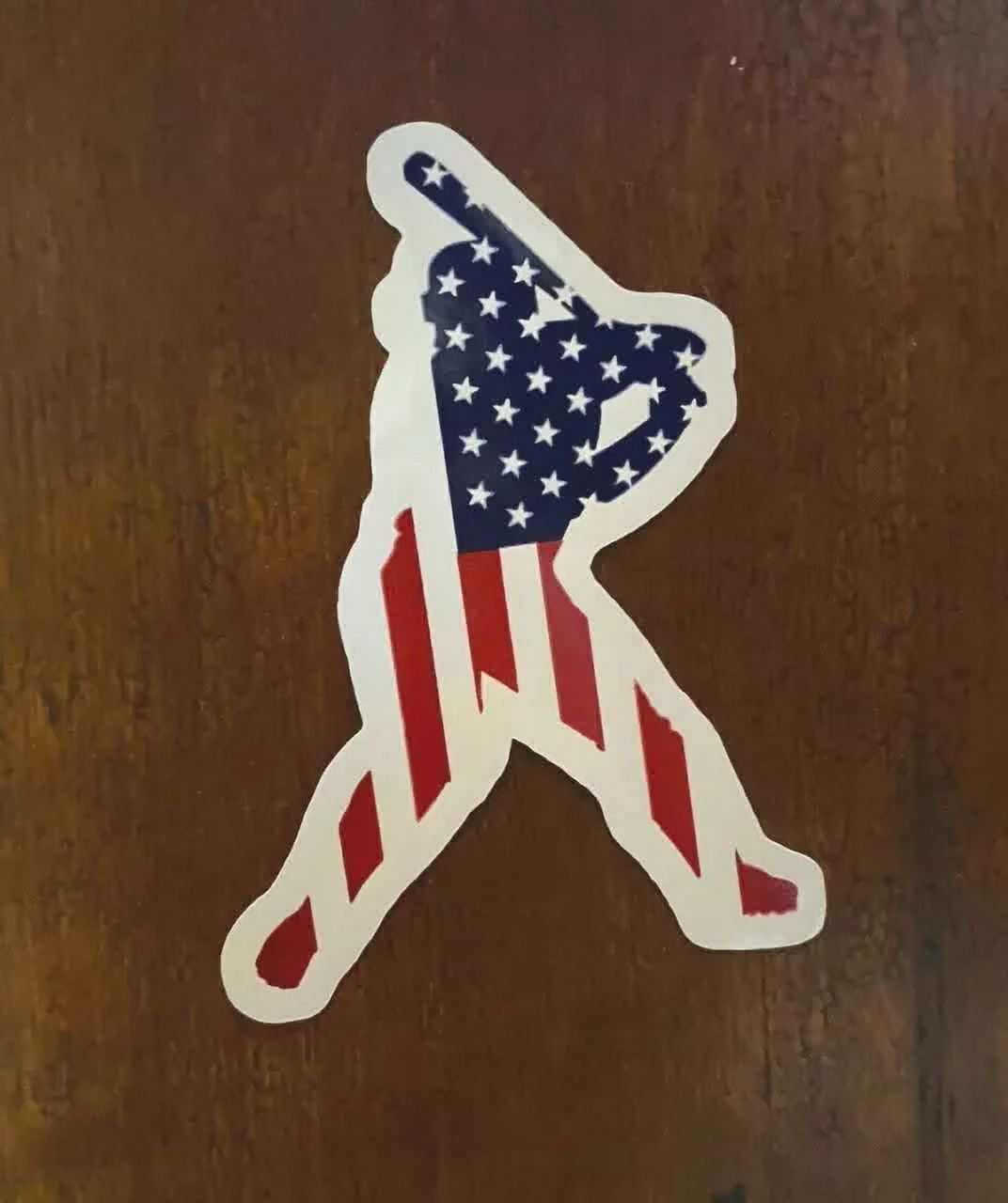 Kira Sticker With Baseball Swing Usa Flag Decorative Laptop, Phone ...