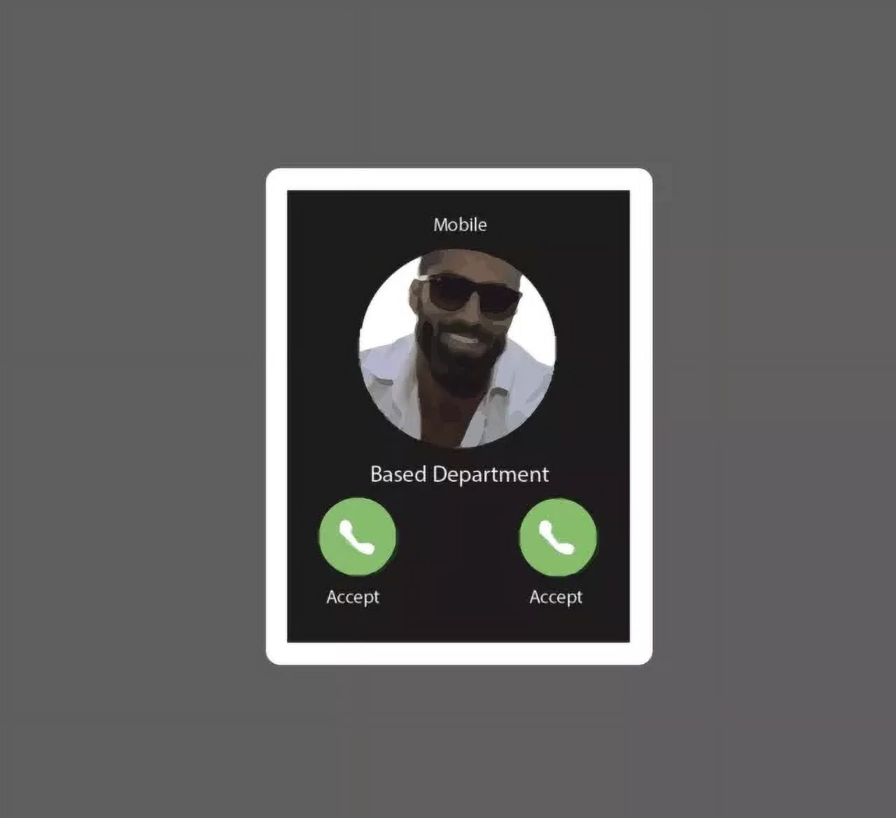 Kira Sticker With Based Department Calling Decorative Laptop, Phone ...