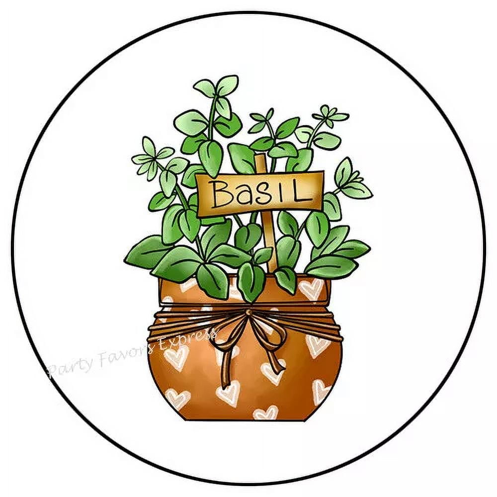 Kira Sticker With Basil In Pot Decorative Laptop, Phone Stickers ...
