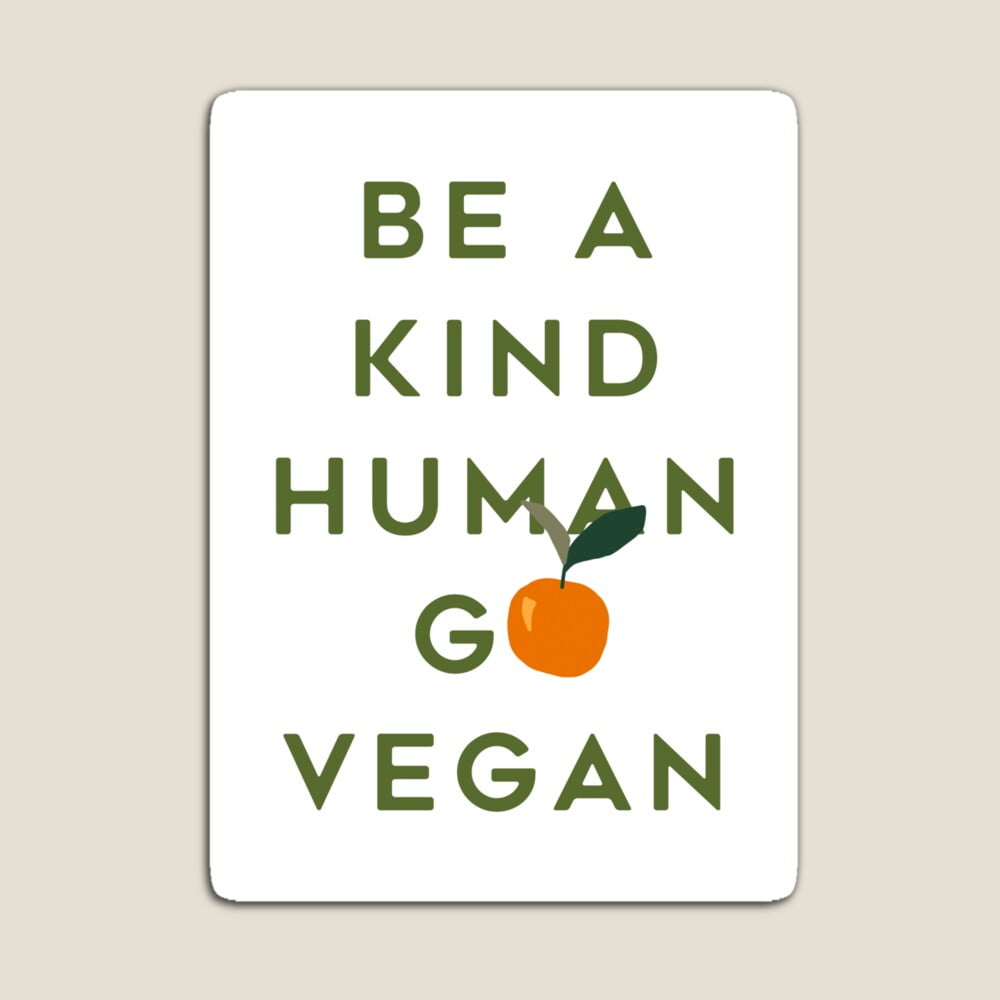 Kira Sticker With Be A Kind Human Go Vegan Sticker Decorative Laptop ...