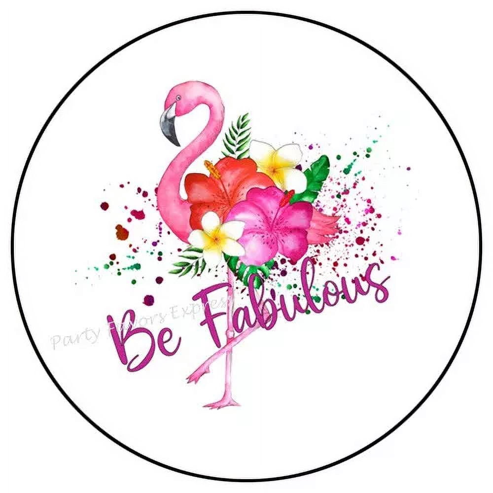 Kira Sticker With Be Fabulous Pink Flamingo Decorative Laptop, Phone ...