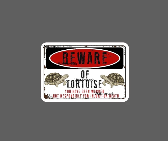 Kira Sticker With Beware Of Tortoise Injury New Decorative Laptop ...