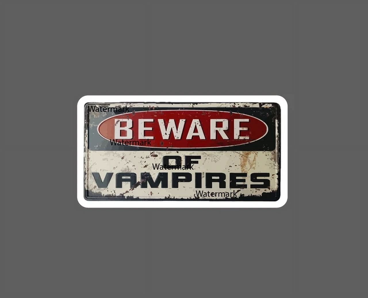 Kira Sticker With Beware Of Vampires Blood Horror New Decorative Laptop ...