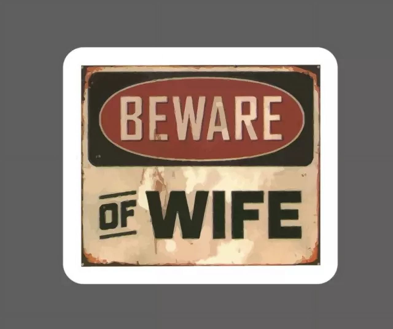 Kira Sticker With Beware Of Wife Sign Decorative Laptop, Phone Stickers ...