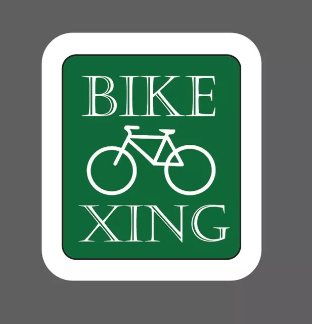 Kira Sticker With Bike Crossing Xing Waterproof Decorative Laptop, Phone Stickers, Waterproof ...
