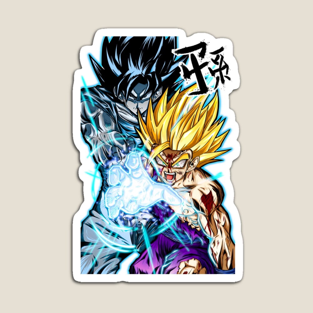Kira Sticker With Black Hair Kamehameha Decorative Laptop, Phone ...