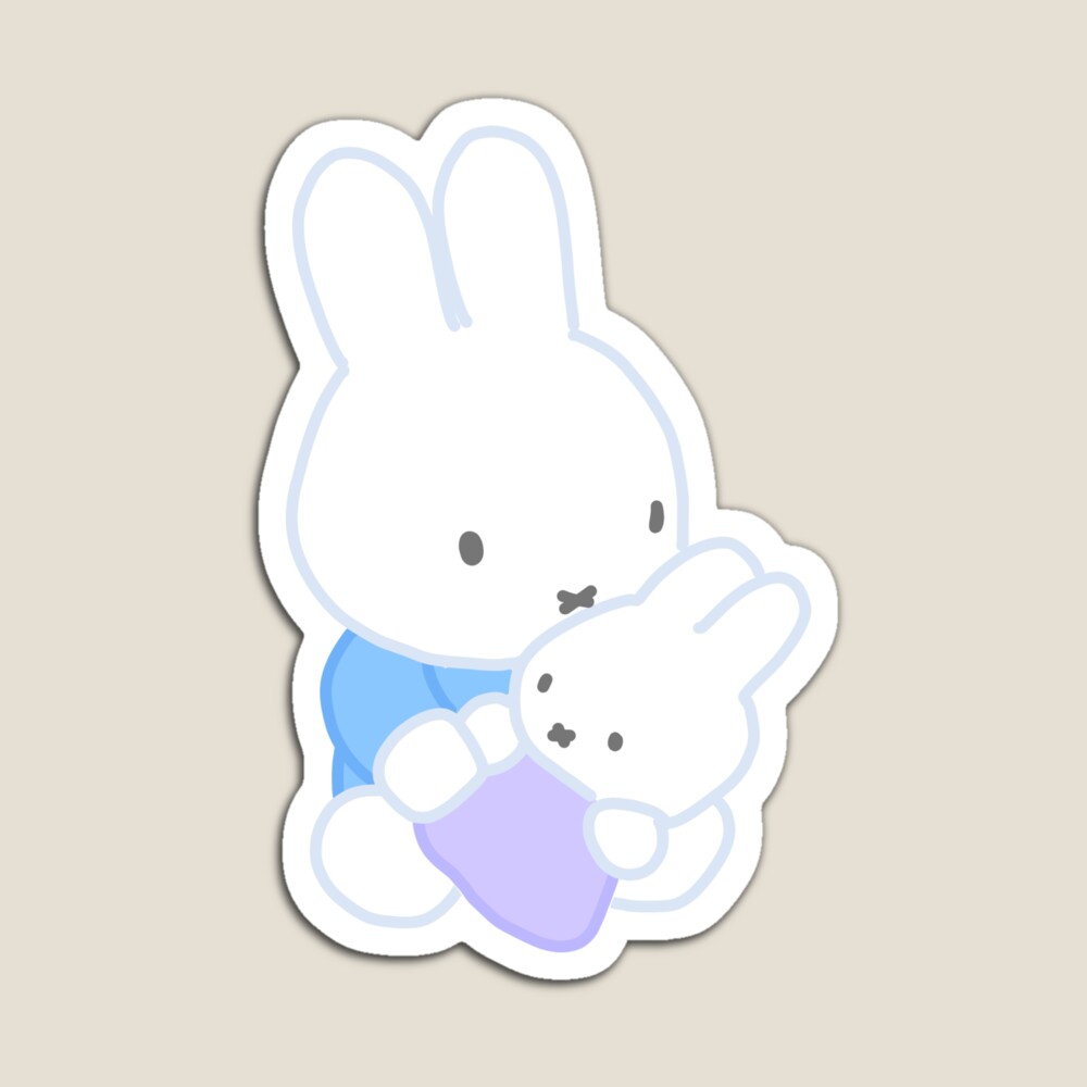 Kira Sticker With Blue And Purple Miffy Decorative Laptop, Phone ...