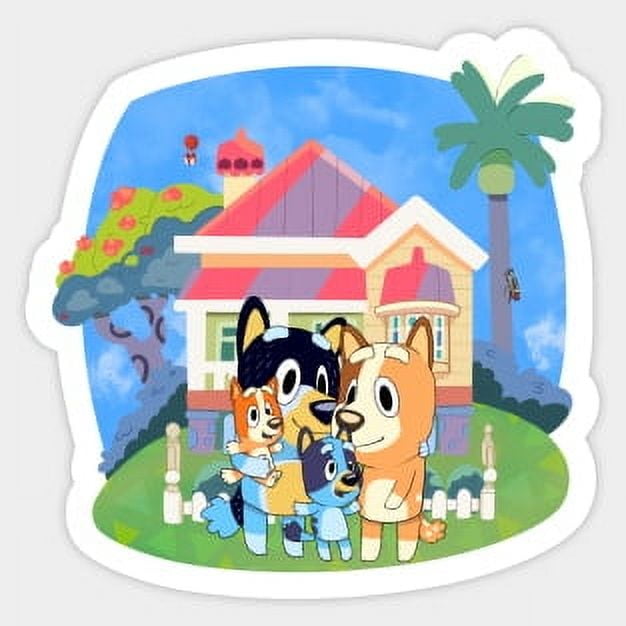 Kira Sticker With Bluey Crossing Decorative Laptop, Phone Stickers ...