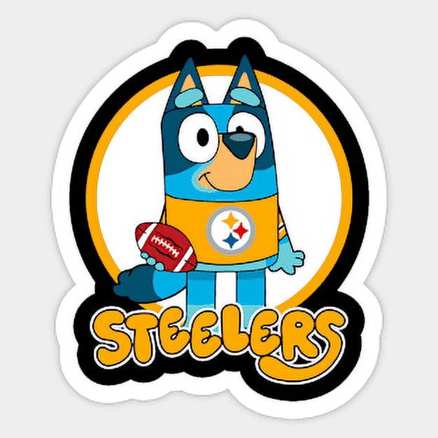 Kira Sticker With Bluey Steelers Decorative Laptop, Phone Stickers ...