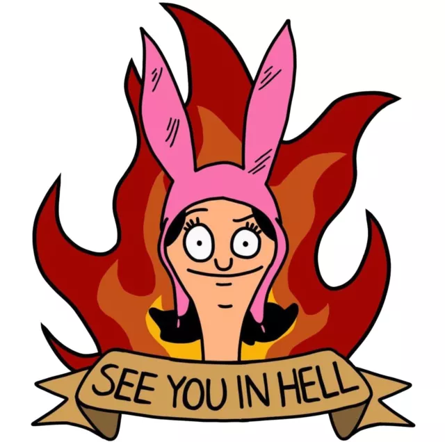 Kira Sticker With Bob'S Burgers See You In Hell Decorative Laptop ...