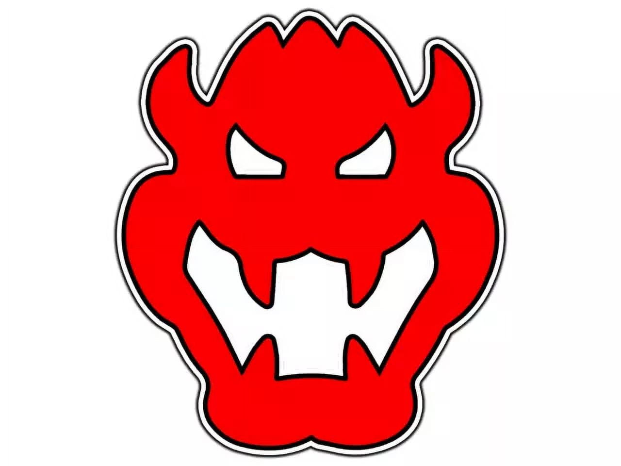 Kira Sticker With Bowser Face Logo Decorative Laptop, Phone Stickers ...