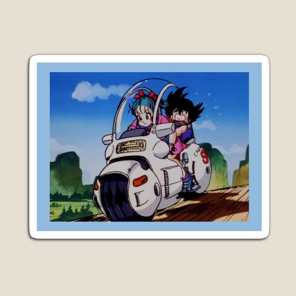Kira Sticker With Bulma And Kid G0Ku Speeding Off Decorative Laptop ...