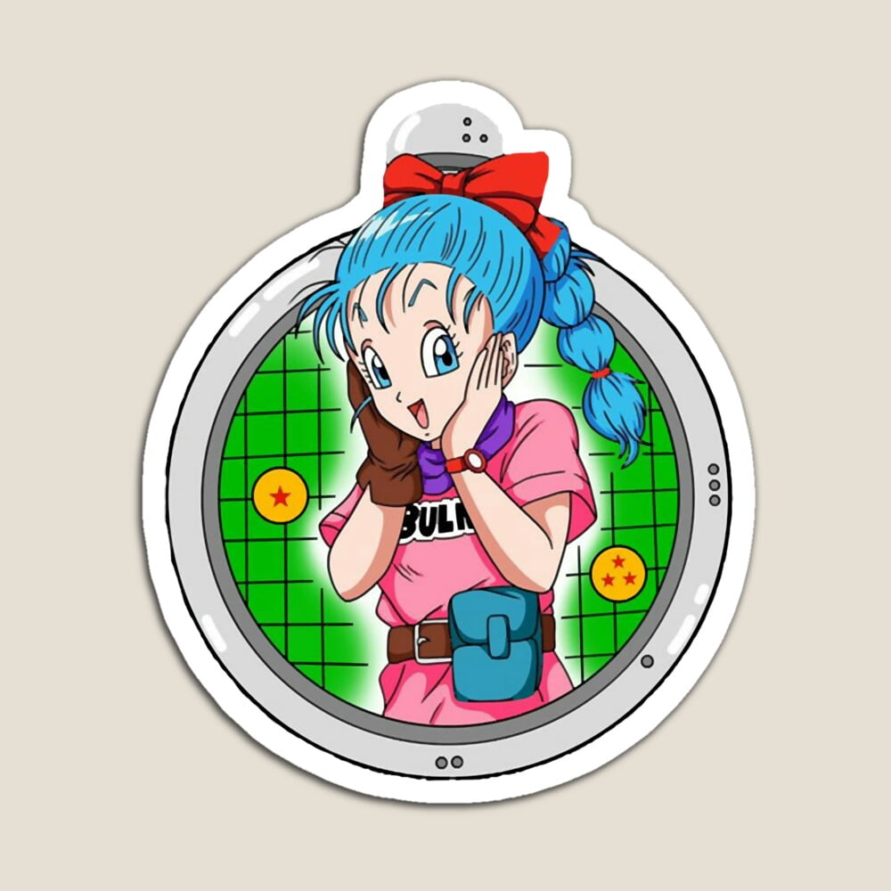 Kira Sticker With Bulma From Dragon Ball Decorative Laptop, Phone ...