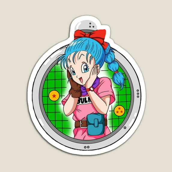 Kira Sticker With Bulma From Dragon Ball Decorative Laptop, Phone ...