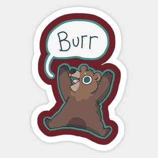 Kira Sticker With Burr Bear Decorative Laptop, Phone Stickers ...