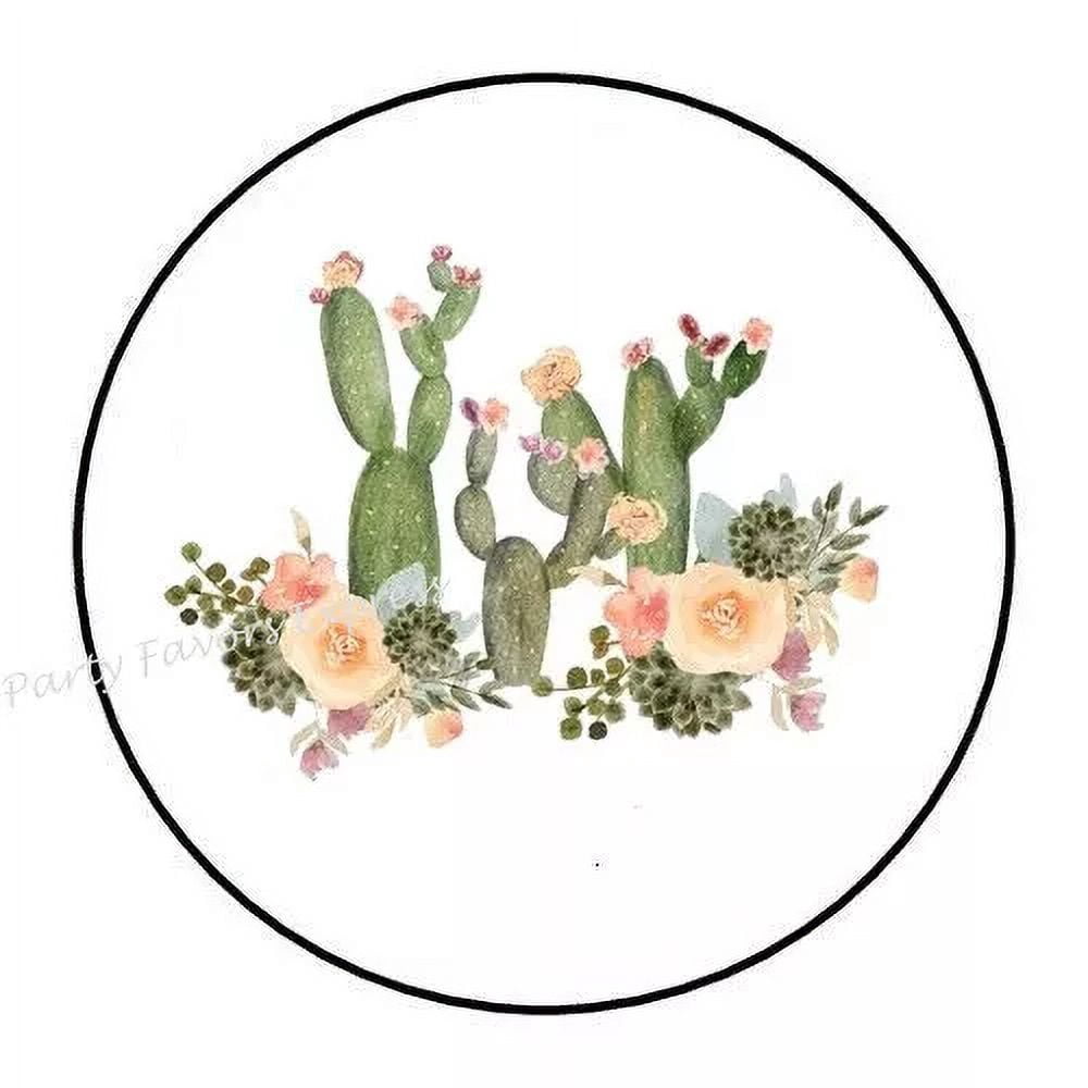 Kira Sticker With Cactus Flowers Decorative Laptop, Phone Stickers ...