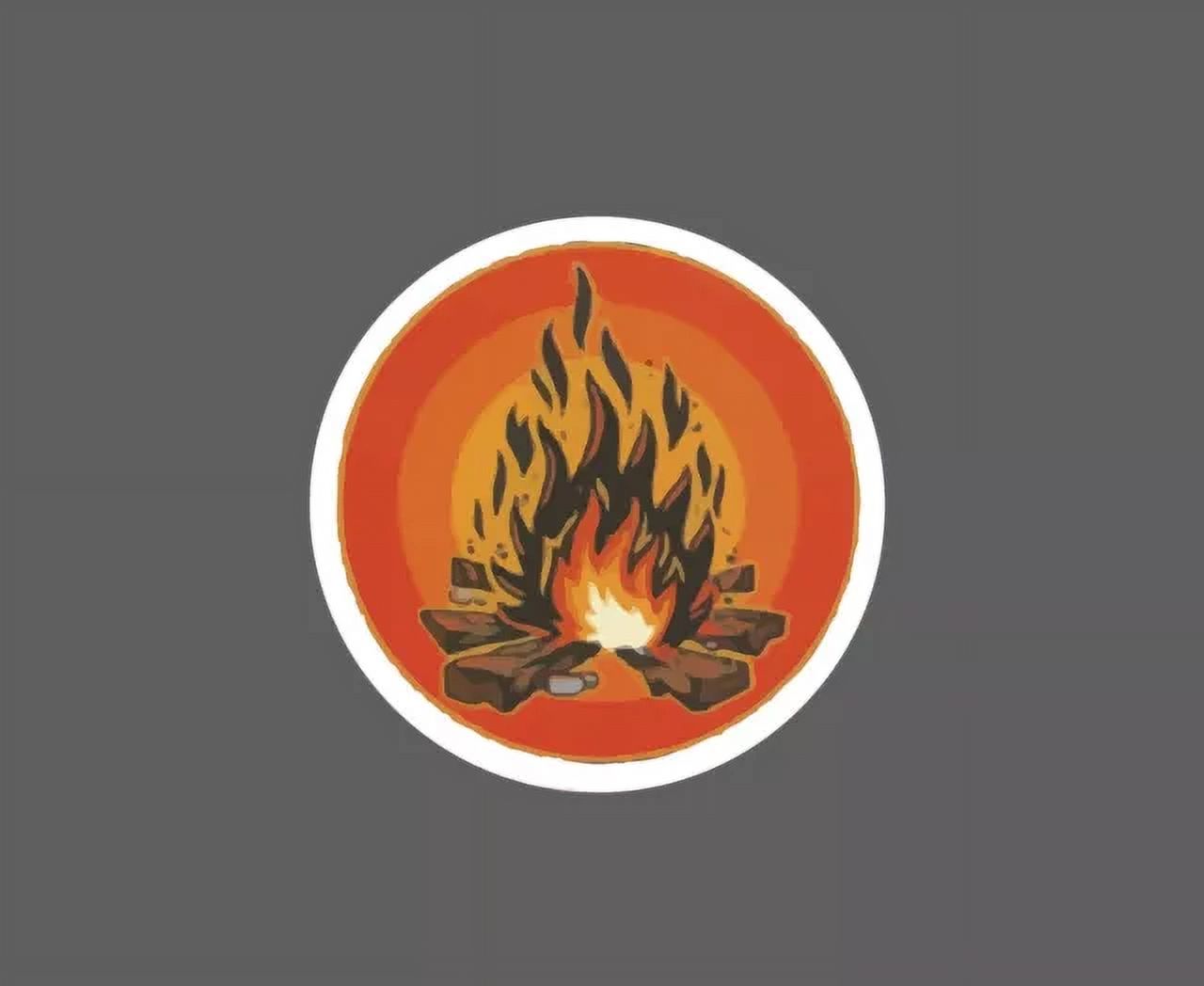 Kira Sticker With Campfire Flame Waterproof New Decorative Laptop ...