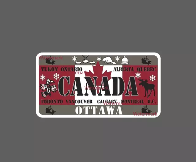 Kira Sticker With Canada License Plate Waterproof New Decorative Laptop ...