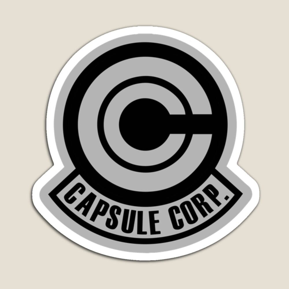 Kira Sticker With Capsule Corp Logo (Gray) Decorative Laptop, Phone ...