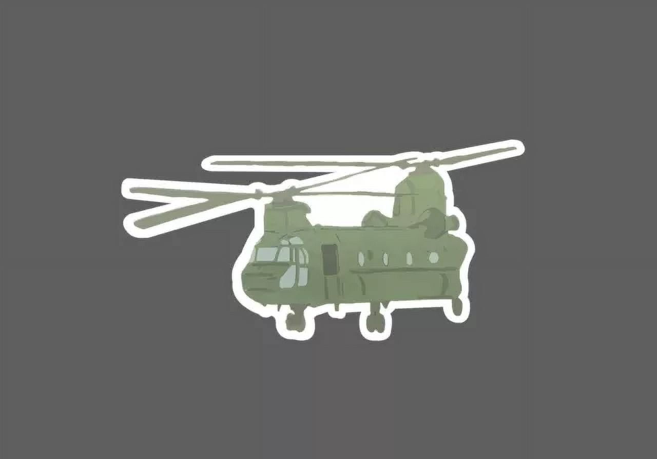 Kira Sticker With Cargo Helicopter Military Decorative Laptop, Phone ...